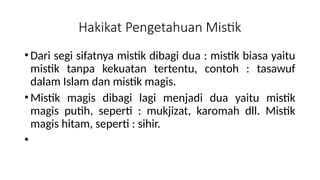 Materi filsafat ilmu Ontologi mistik.pptx