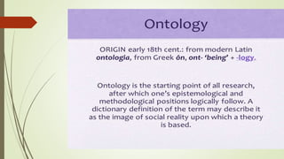 Meaning Of Ontology