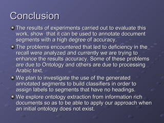 Ontology Based Annotation of Text Segments | PPT