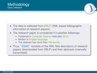 Ontology based approach for annotating a corpus of computer science abstracts | PDF