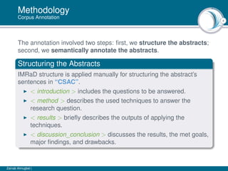 Ontology based approach for annotating a corpus of computer science abstracts | PDF