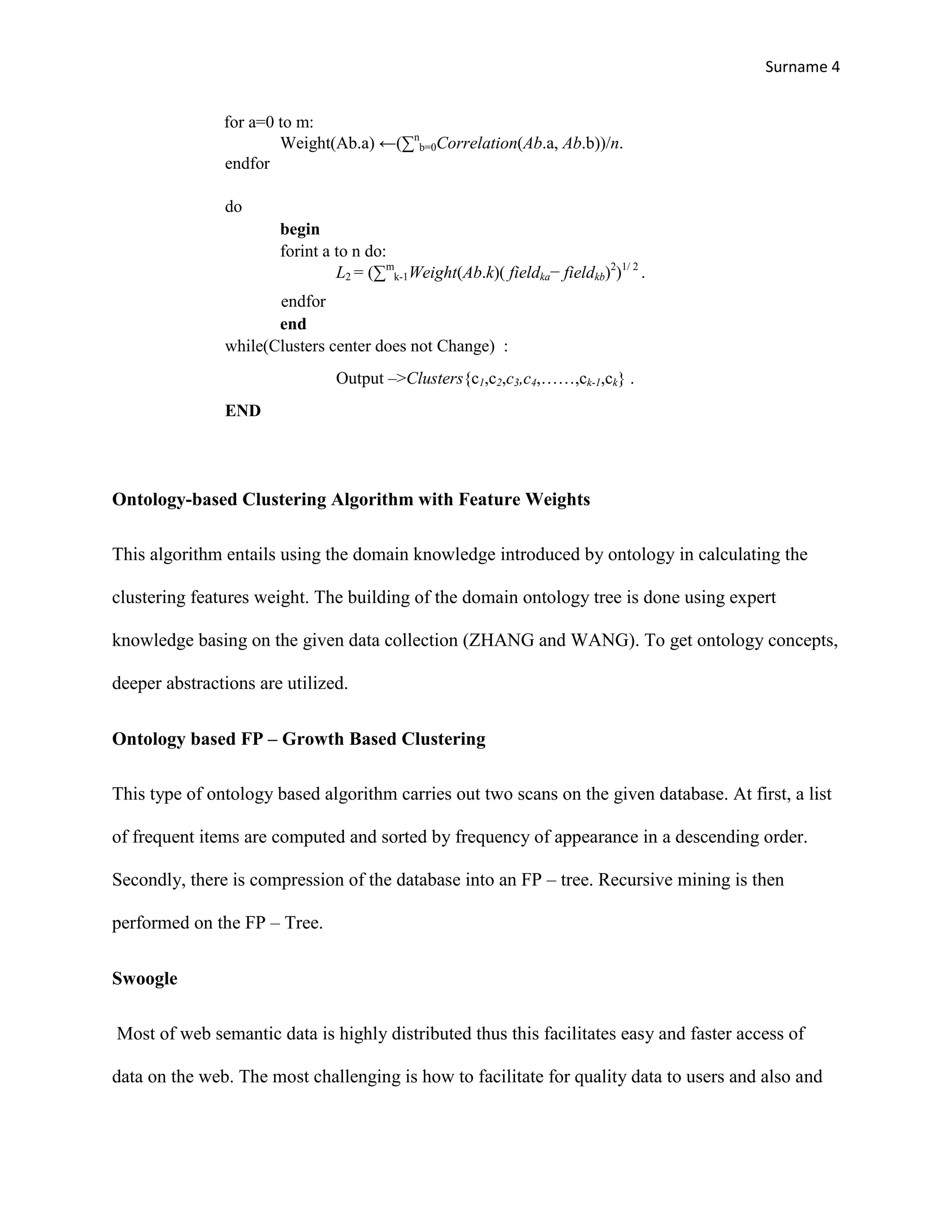 Ontology based clustering algorithms | DOCX