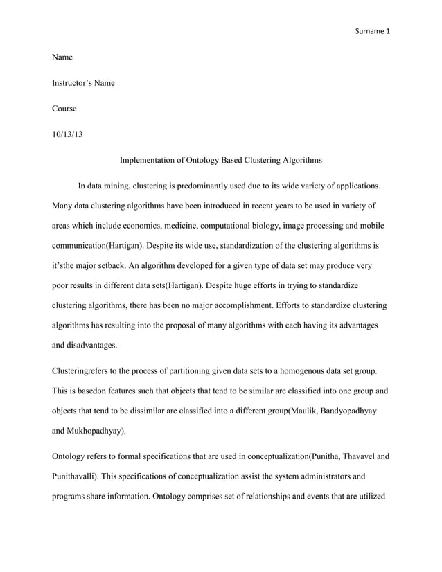 Ontology based clustering algorithms | PDF