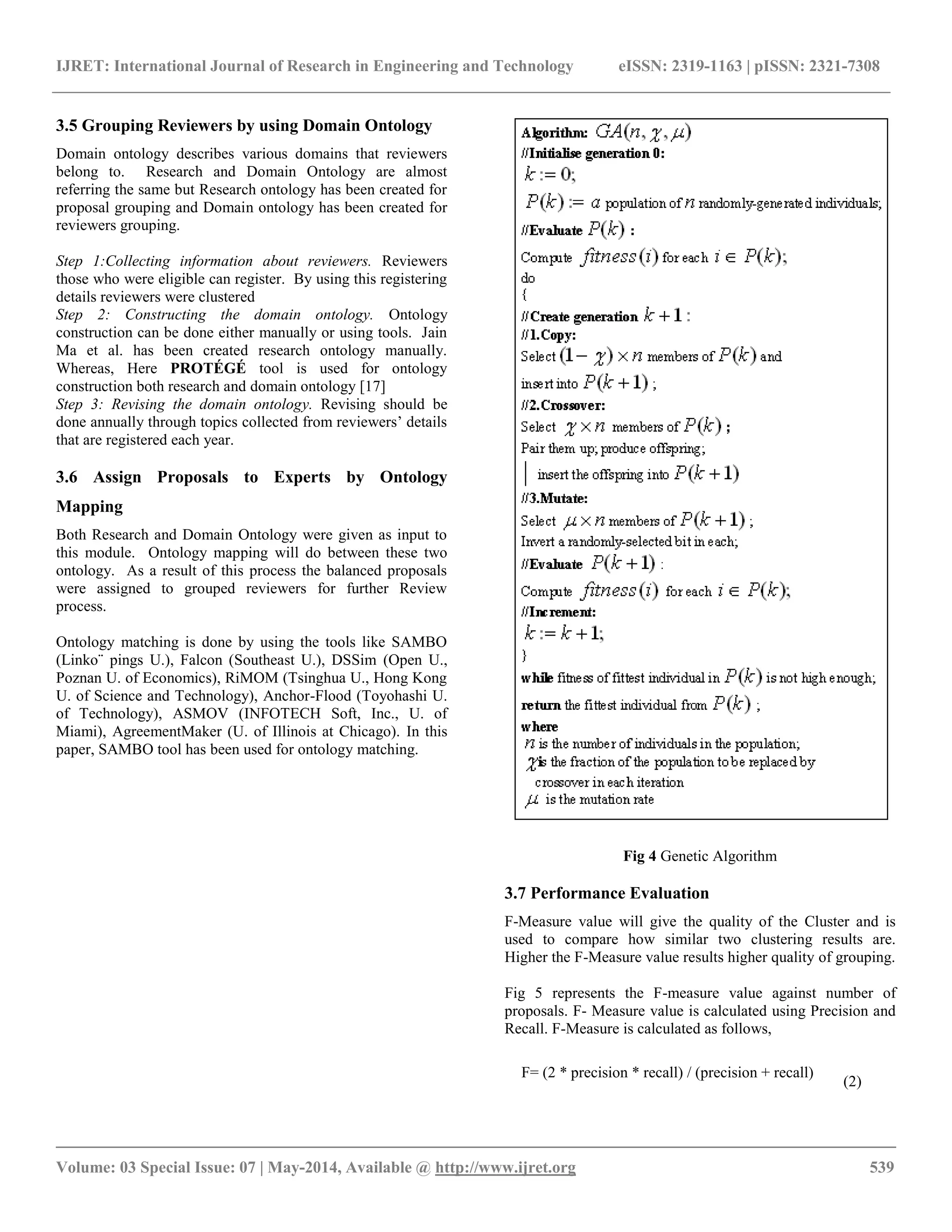 Ontology based clustering in research project | PDF