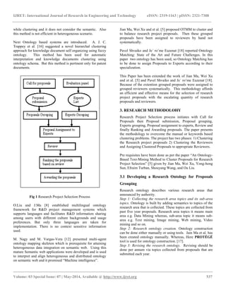 Ontology based clustering in research project | PDF
