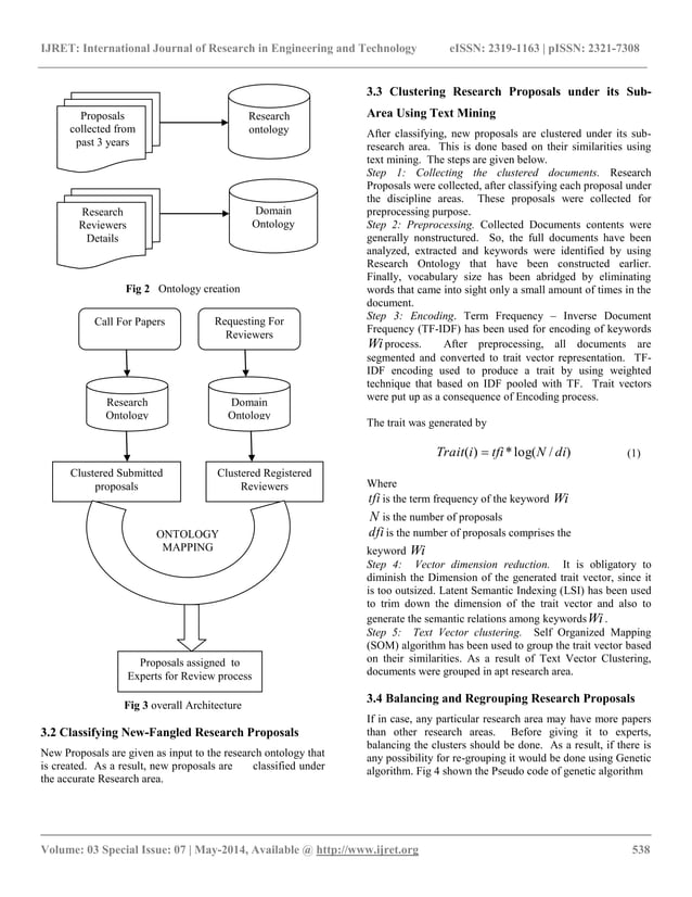 Ontology based clustering in research project | PDF