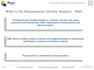 Ontology creation and management for Requirements Quality | PDF ...