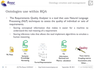 Ontology creation and management for Requirements Quality | PDF | Technology & Computing
