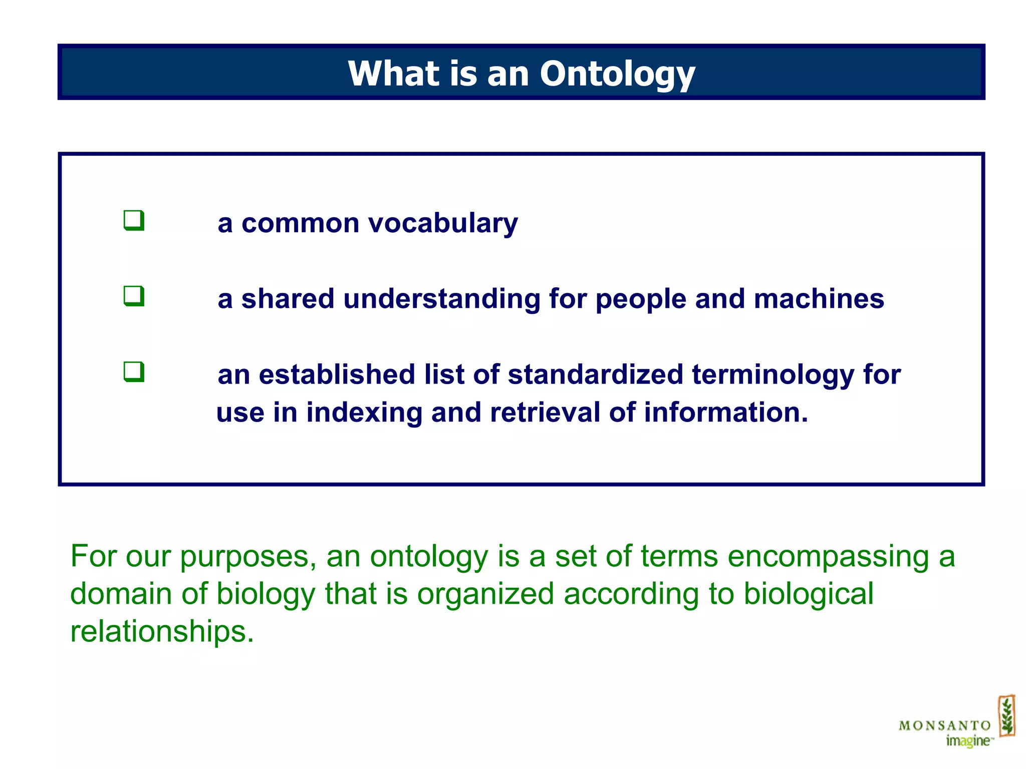 Ontology development and use for efficient information input and retrieval | PPT