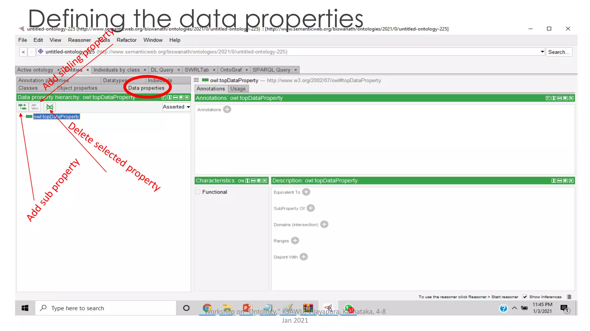 Tutorial on Ontology editor: Protege | PDF