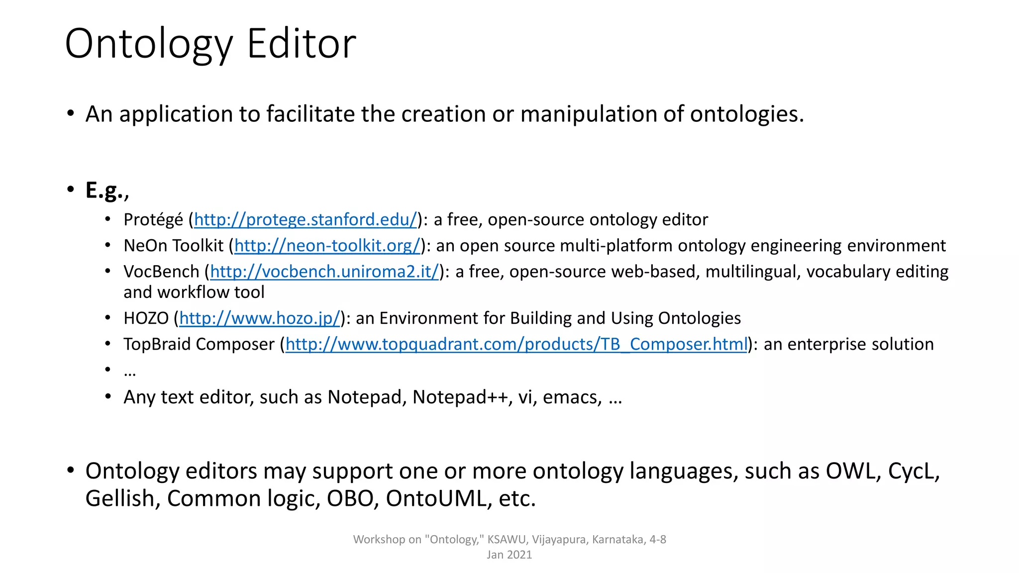 Tutorial on Ontology editor: Protege | PDF