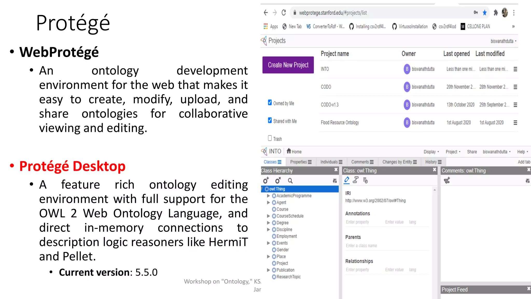 Tutorial on Ontology editor: Protege | PDF