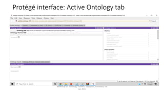 Tutorial on Ontology editor: Protege | PDF