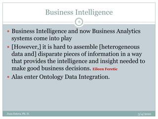Ontology For Data Integration | PPTX | Databases | Computer Software and Applications
