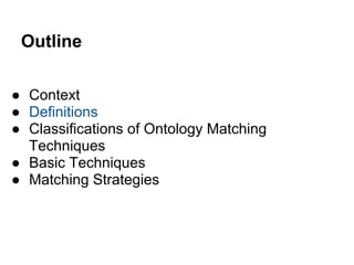 Ontology matching | PPT