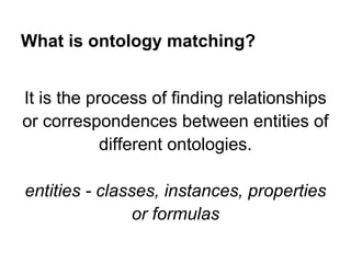 Ontology matching | PPT