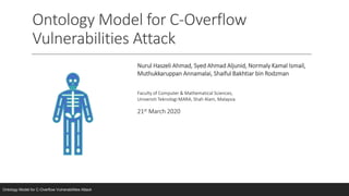 Ontology model for c overflow vulnerabilities attack | PPT