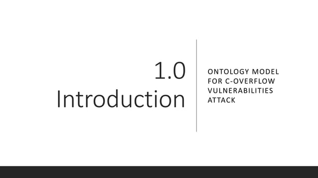 Ontology Model For C Overflow Vulnerabilities Attack Ppt