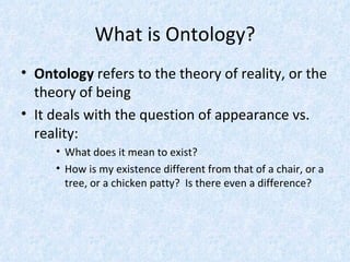 Meaning Of Ontology