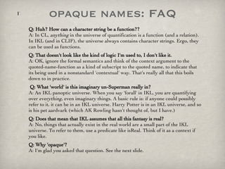 IKL presentation for Ontolog | PPT