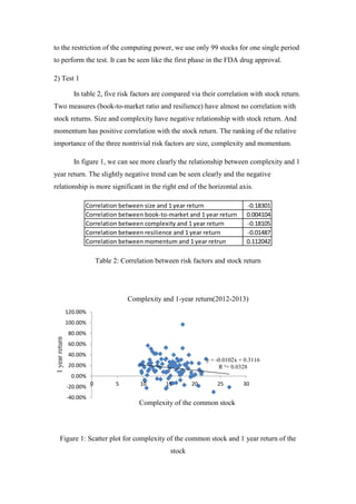 Ontonix Complexity & Cross Sectional Returns Academic Research | PDF