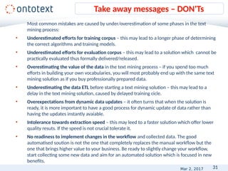 Efficient Practices for Large Scale Text Mining Process | PPT