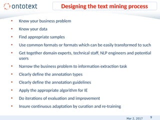 Efficient Practices for Large Scale Text Mining Process | PPT