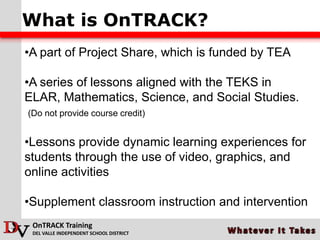 Ontrack training | PPT