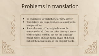 On Translating a Tamil Poem by A. K. Ramanujan | PPTX