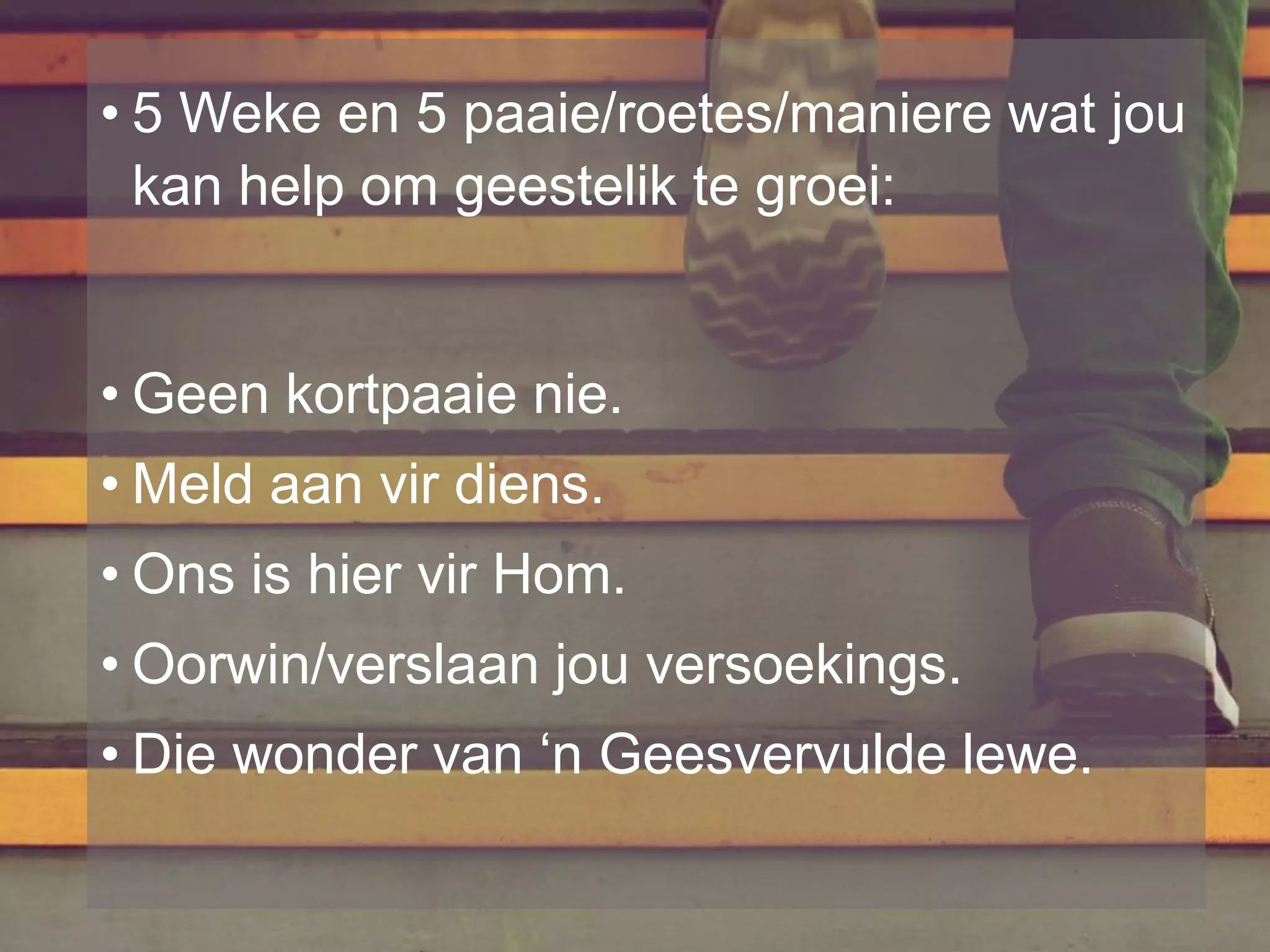 Tema:Ontwikkel jou geestelike potensiaal | PPT