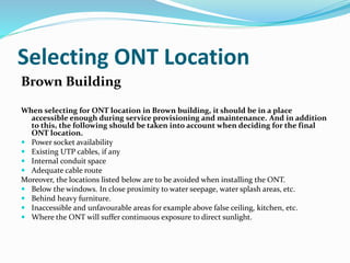 Optical Network Unit - ONU | PPTX