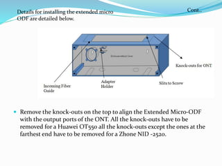 Optical Network Unit - ONU | PPTX