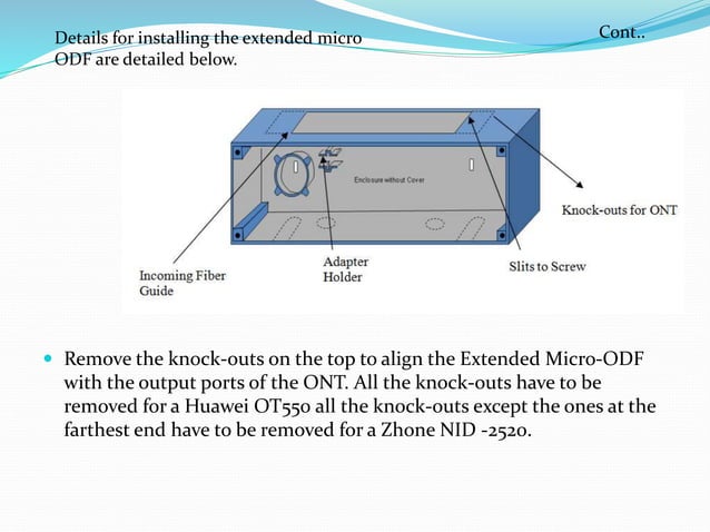 Optical Network Unit - ONU | PPTX