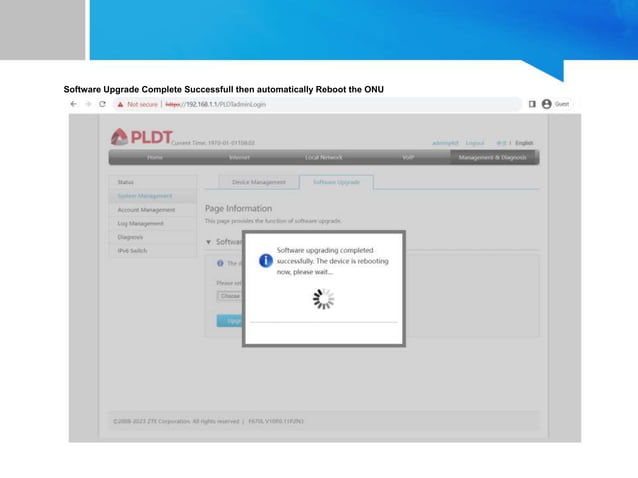 ONU Firmware Update Method Of Procedure.PPT