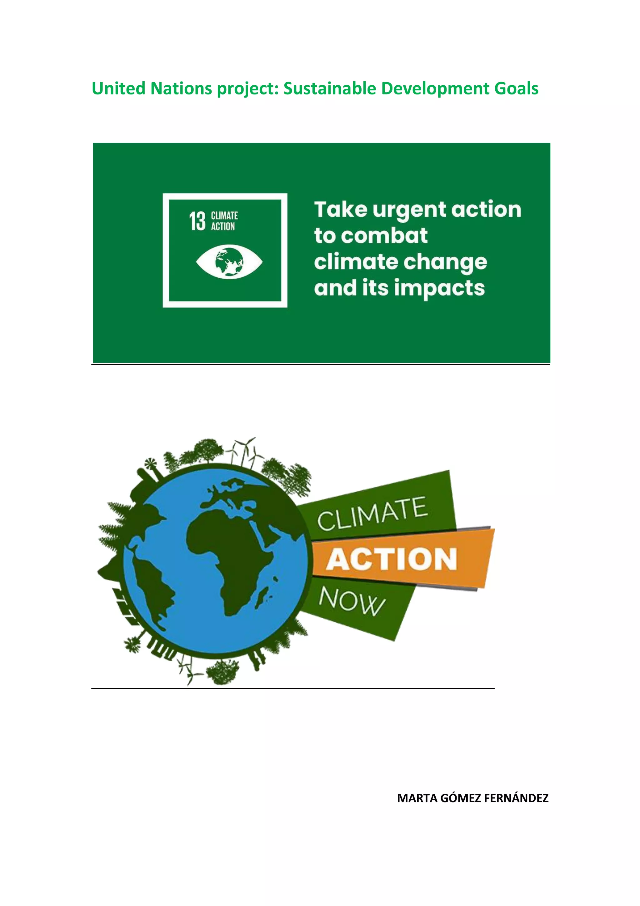 ONU history - SDG13 | PDF