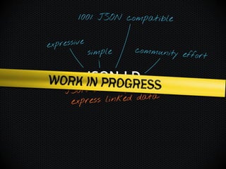 JSON-LD for RESTful services | PPTX