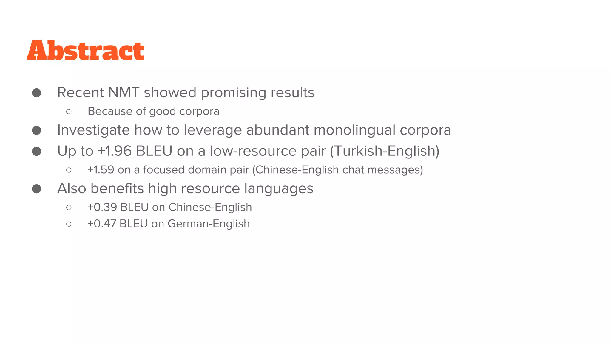 On Using Monolingual Corpora In Neural Machine Translation Ppt