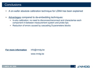 On-wafer absolute calibration | PDF