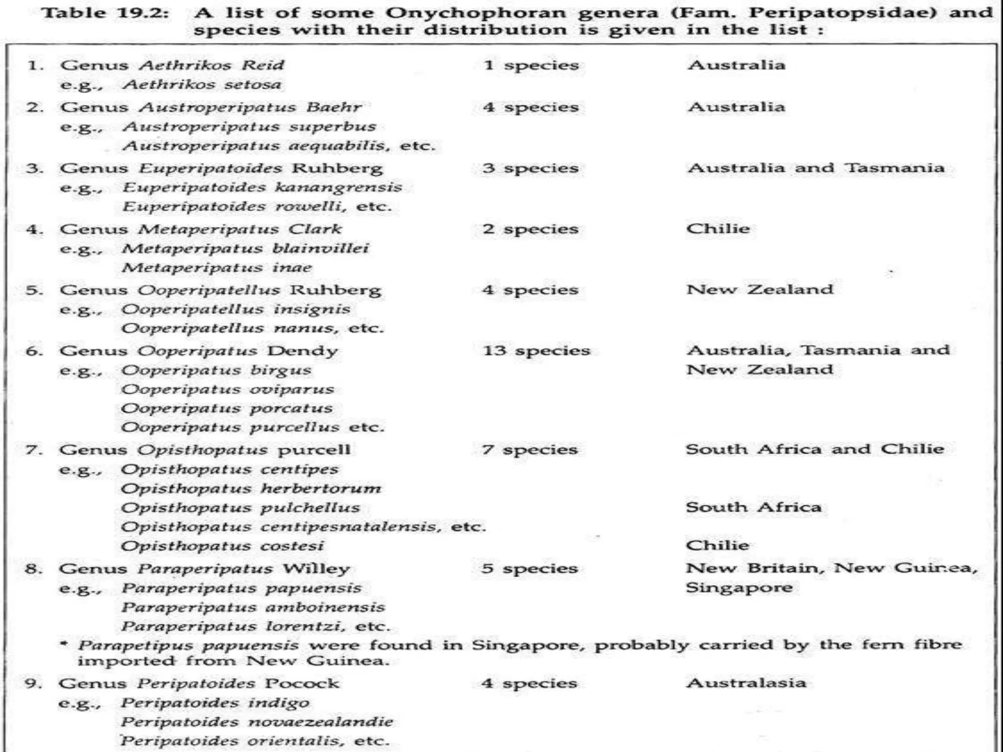 Onychophora A detailed note | PPTX