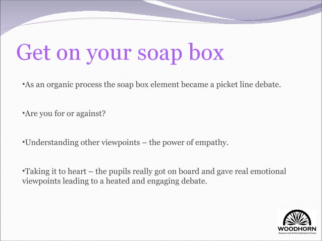 On your soap box presentation | PPT