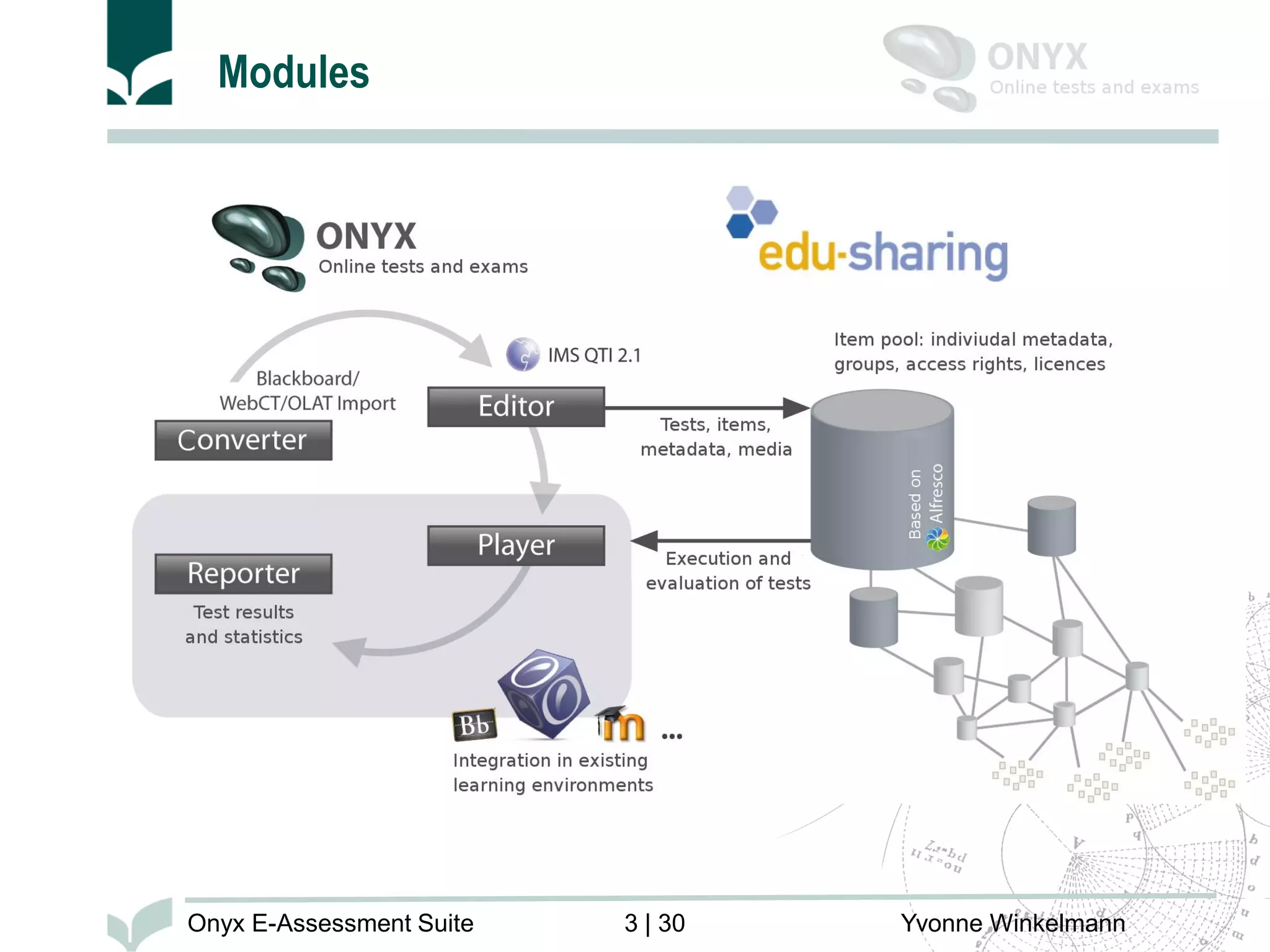 ONYX E-Assessment: JISC - CETIS conference | PDF