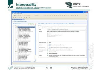 ONYX E-Assessment: JISC - CETIS conference | PDF | Education industry ...