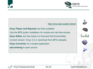 ONYX E-Assessment: JISC - CETIS conference | PDF | Education industry ...