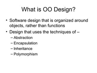 Oo Design And Patterns | PPT