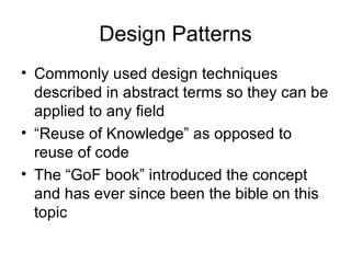 Oo Design And Patterns | PPT