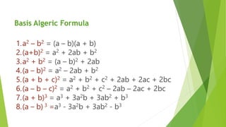 Algebraic expression Formula .pptx