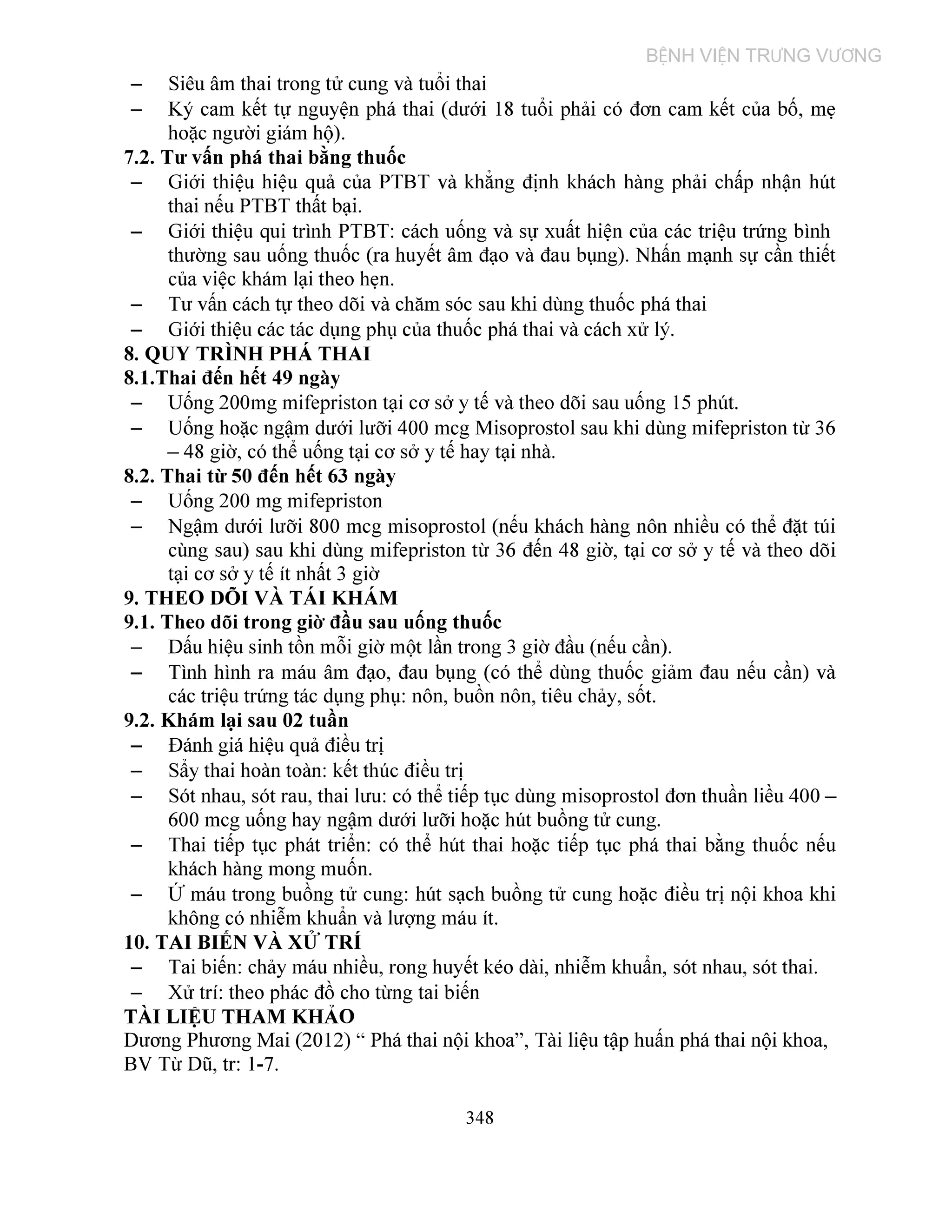 Phá thai nội khoa | PDF