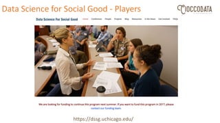 Data Science for Social Good | PPTX | Technology & Computing
