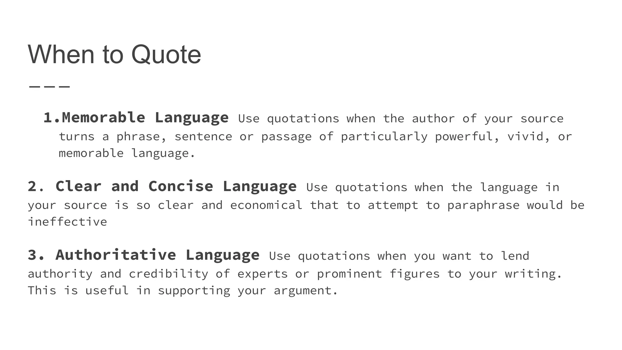 Integrating quotes | PPT