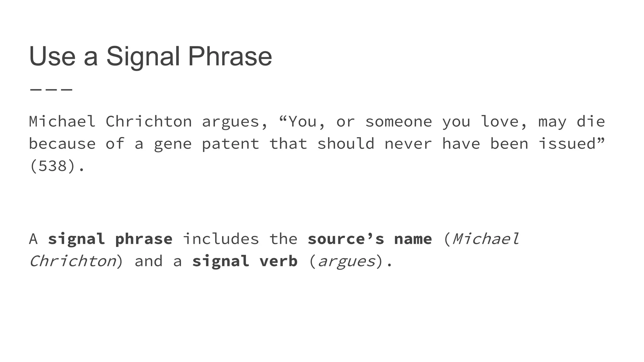 Integrating quotes | PPT